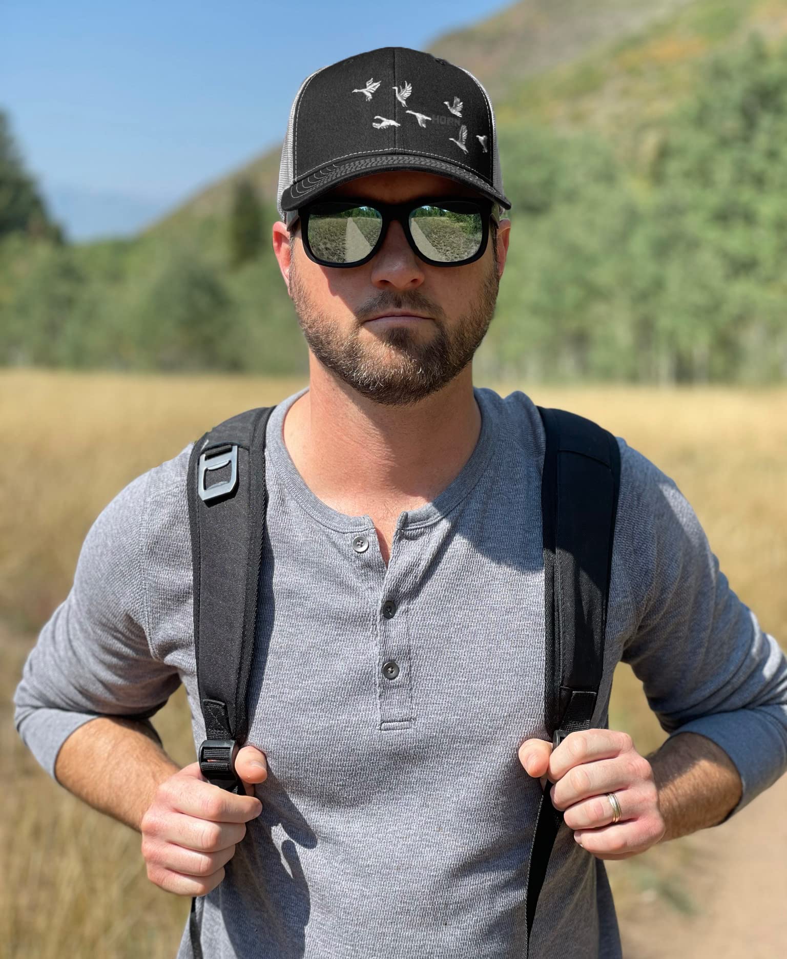 HORN GEAR Trucker Hat - Duck Hat Edition (Brown/Khaki)