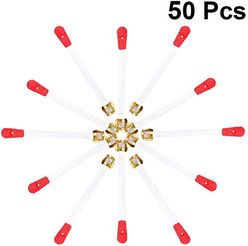 Jiayouy 50pcs Piano Spring Clip Bridle Straps for Piano Replacement Repair Parts Length 7.5cm