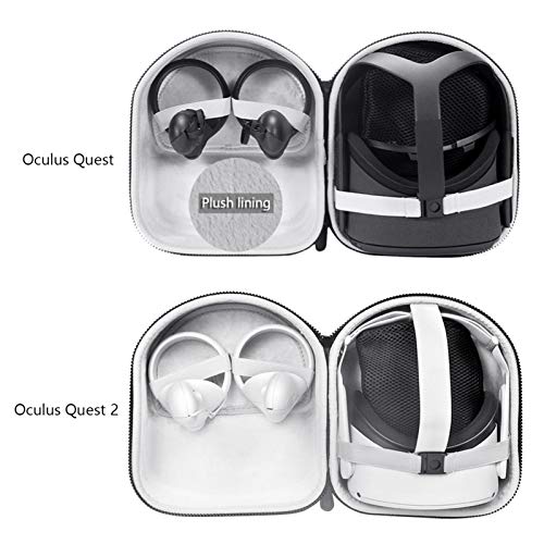 Longgaohui Compatible with Oculus Quest 2 Carrying Case | Lightweight Waterproof Portable Hard EVA Storage Bag | Suitable for Oculus Quest 2/1 VR Gaming Headset and Touch Controllers Accessories