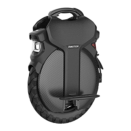 InMotion V11 Electric Unicycle 31 mph 75 Miles Mileage with Built-in Adjustable Suspension Safe and Comfortable Cruising EUC (US Plug), black, 21.18*18.1*5.82 inch
