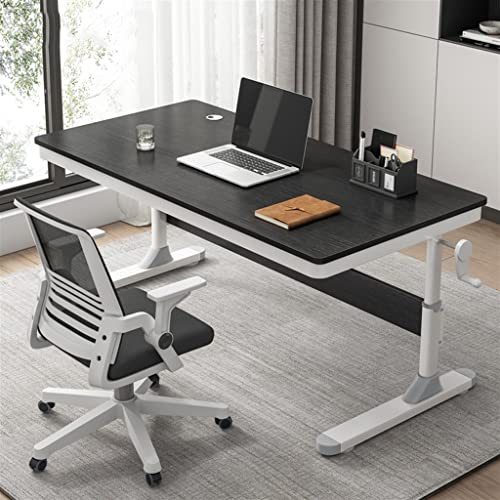 JIMEOG 80/100CM Office Boss Desk Adjustable Student Computer Desk Up and Down Adjustable School Study Table Desktop Table (Color : D, Size : 80Cm)
