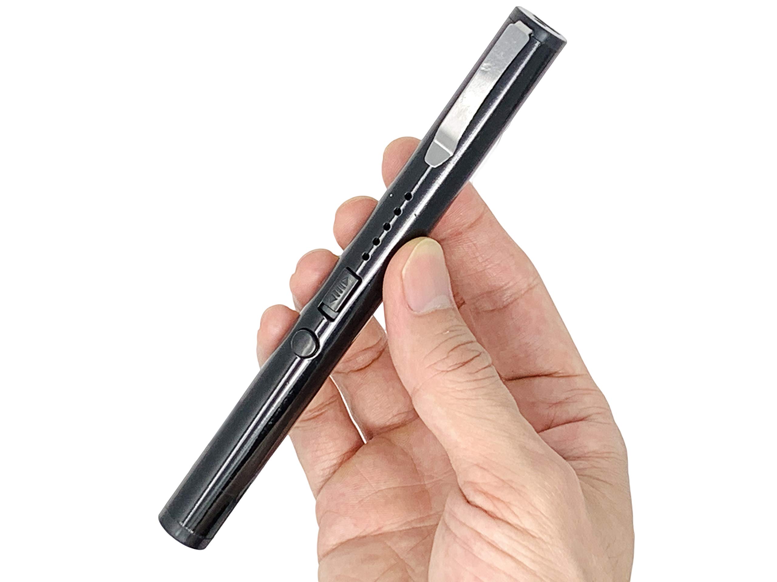 JC UNIVERSAL - Pen Style High Power Stun Gun Self Defense Protection Tool in Black, USB Rechargeable