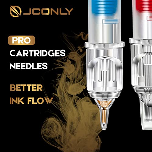 Jconly Tattoo Cartridges Needles - 40pcs Assorted Disposable Tattoo Needles Cartridge Round Shader 3RS 5RS 7RS 9RS (#12 Standard RS)…