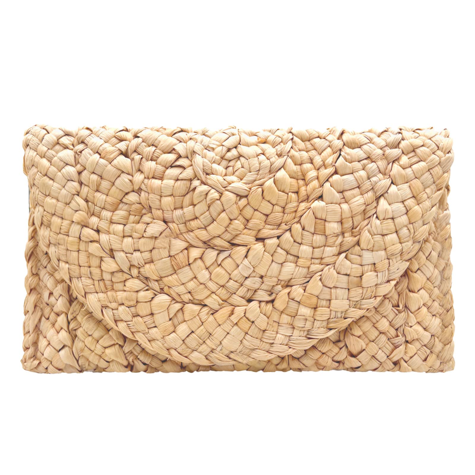 Lytosmoo Straw Clutch Purses for Women Woven Straw Beach Handbag Envelope Clutch Rattan Clutch for Summer