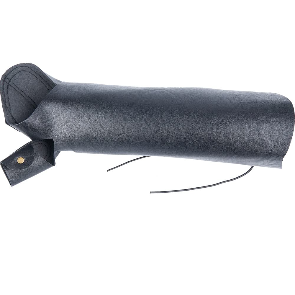 Huntingdoor Arm Guards for Archery Handmade Leather Bow Hand Protector Shooting Glove Adjustable Wristband for Hunting Shooting Target Practice for Left Hand