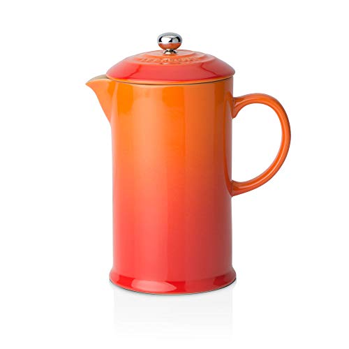 Le Creuset Stoneware Cafetiere with Metal Press, 800 ml - Volcanic