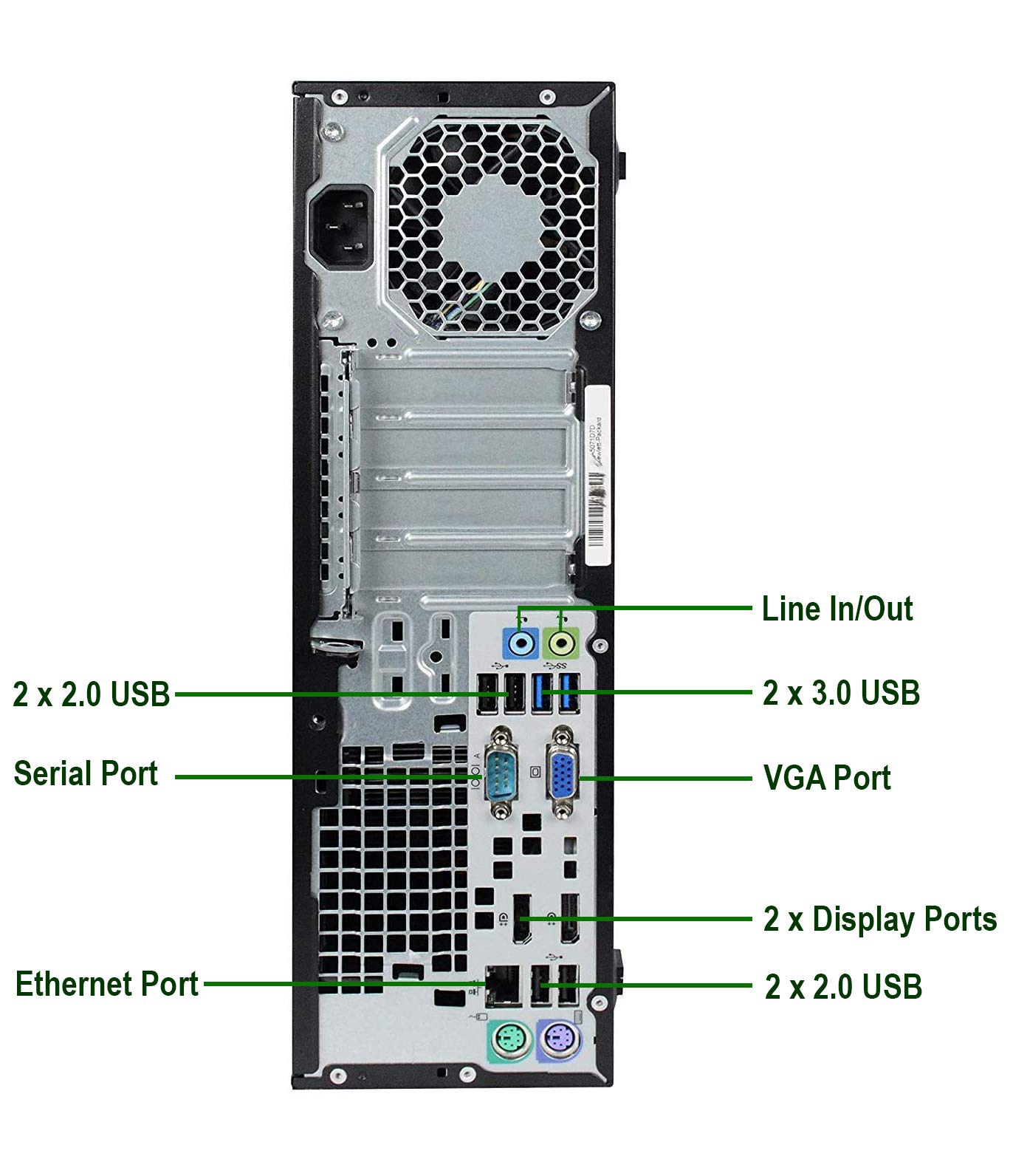 HP 800 G1 SFF Computer Desktop PC, Intel Core i7 3.4GHz Processor, 16GB Ram, 128GB M.2 SSD, 1TB HDD,Wireless Keyboard & Mouse,Bluetooth, New HP 23.8 FHD LCD Monitor, Win 10 Pro (Renewed), Black