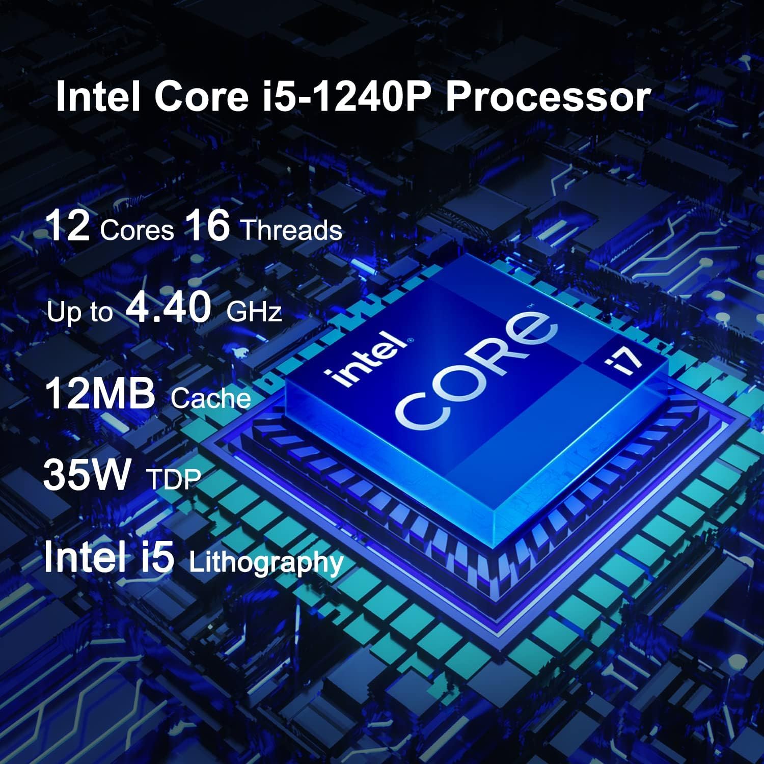 Intel NUC 13 Pro Arena Canyon, Core i5-1340P CPU, 4.6 GHz Frequency, 12C 16T, Iris Xe Graphics GPU, 16GB DDR4, 1TB SSD, Windows 11 Pro, 8K 4-Screen Display, WiFi 6E, BT5.3 for Business, AI Creation