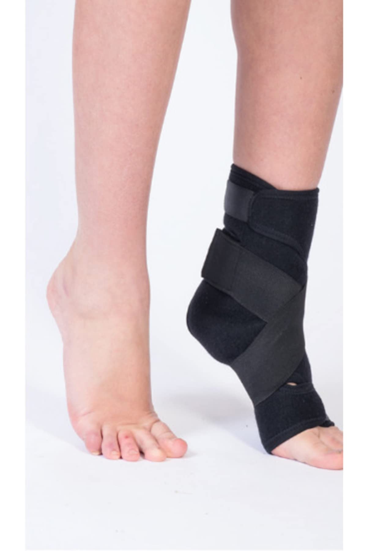 Malleol Supported Ankle Support for Women and Men - Sprained Ankle, Support, Sprains, Injury Healing, Lace-up Running, Basketball, Volleyball (Standard Size), black