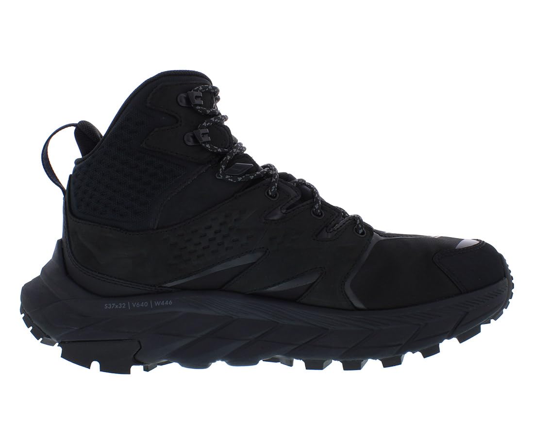 HOKA ONE ONE Anacapa Mid GTX Mens Shoes Size 10, Color: Black/Black