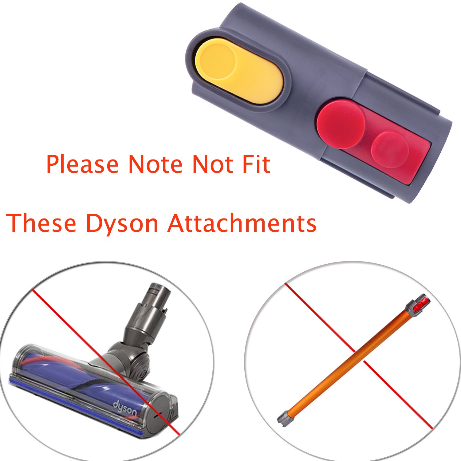 I clean 7packs Dyson v7 attachments, Compatible with Dyson V8, V8 Absolute,V7,V6,DC59,DC44,DC35,DC24,DC16,DC62,DC39,V10, V10 Absolute, V11Animal Cord-Free Vacuum Parts