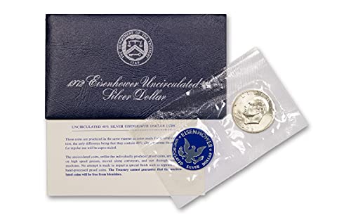 Set of 4 Blue Ike Silver Dollars 1971-1974