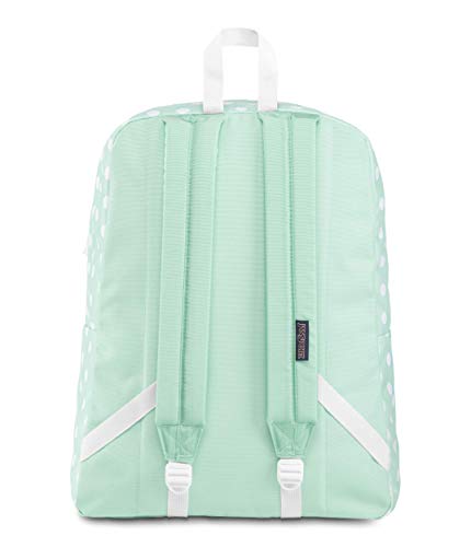 JanSport SuperBreak Backpack - Lightweight Pack, Cascade Polka Dot