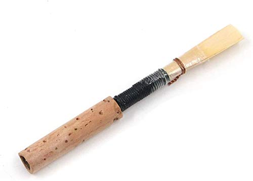 Jiayouy 3Pcs Oboe Reeds Medium Soft with Plastic Case/Tube Oboe Reed Woodwind Instrument Accessories Black