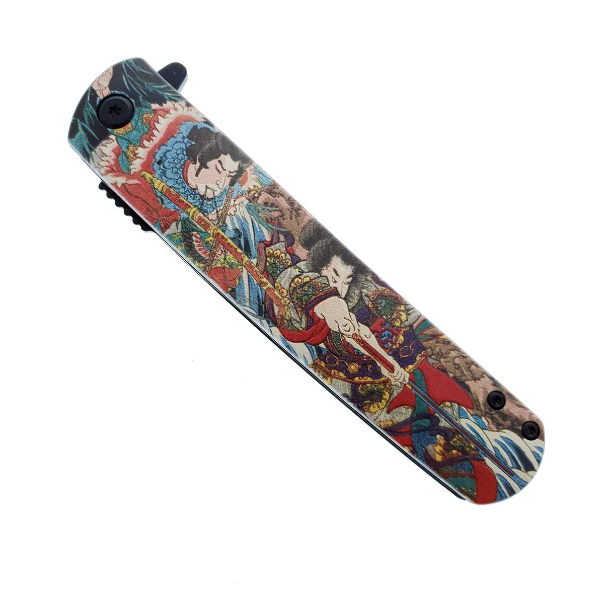 Japanese Culture Style Folding Pocket Knife. for Collection, Gift, Hunting, Camping and Daily Used