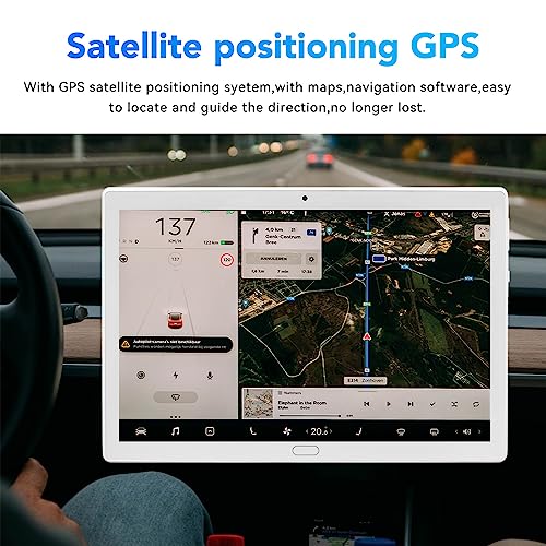 jerss 4G Calling Tablet, Octa Core 5G WiFi Dual Speaker FHD 10.1 Inch Tablet 6GB RAM 128GB ROM for Travel for Android 10 (Silver)