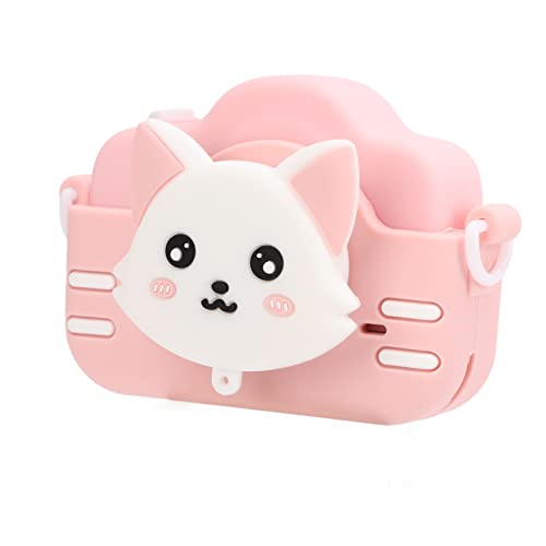 Kids Photo Video Camera, Multifunctional High Definition Kids Cartoon Camera Toy 2MP 2 Inch Screen for Gifts for Children (Single Shot Pink)