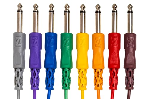 Hosa CPP-845 1/4" TS to Same Unbalanced Patch Cables, 1.5 Feet