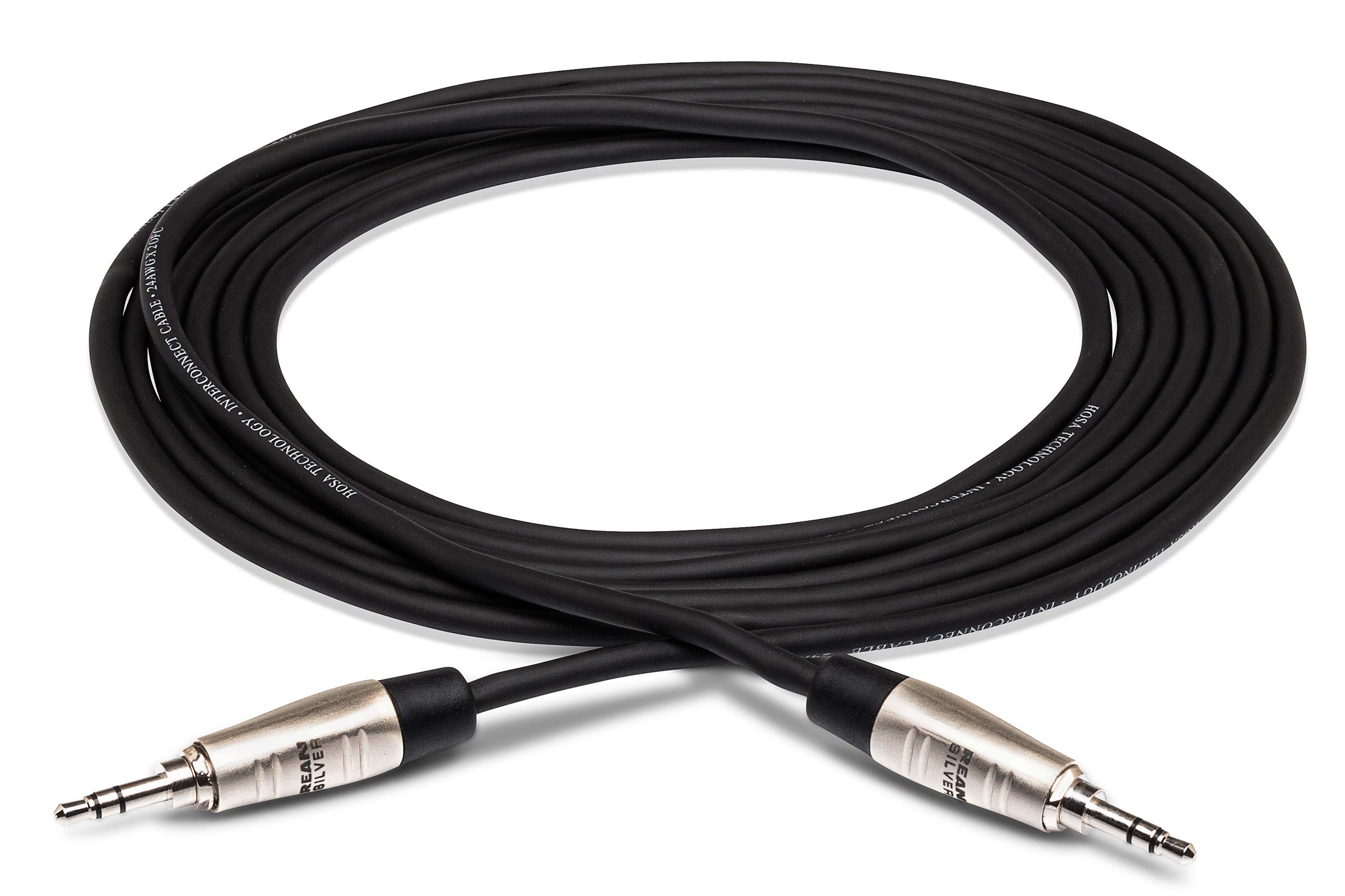 Hosa HMM-015 REAN 3.5 mm TRS Pro Stereo Interconnect, 15 Feet