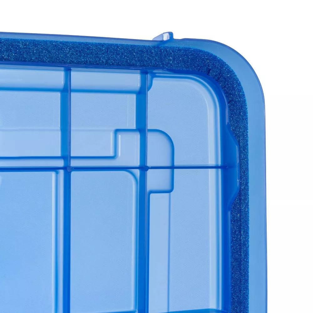 K&J CHIPMUNK 60qt WeatherPro Plastic Storage Bin 4Pcs