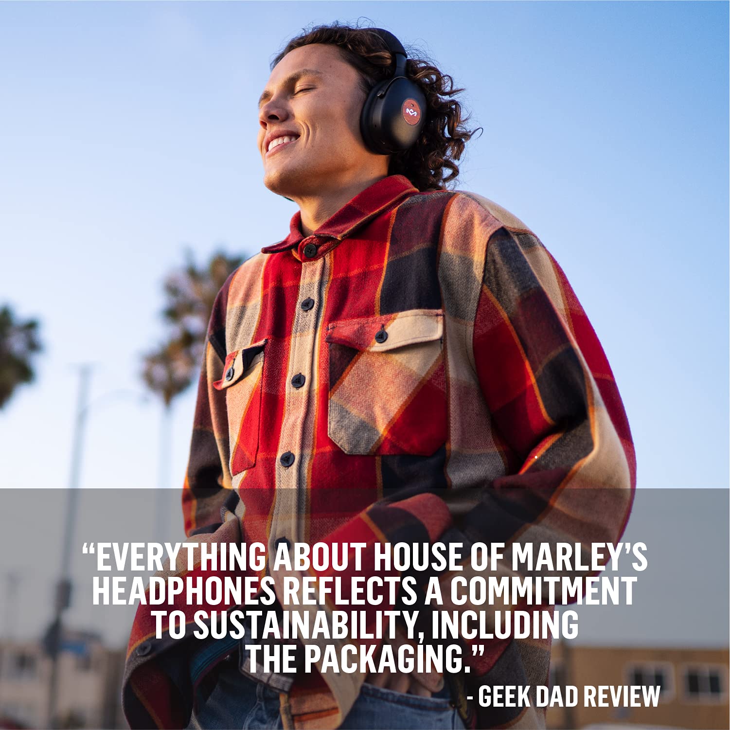 House of Marley Positive Vibration XL: Over-Ear Headphones with Microphone, Wireless Bluetooth Connectivity, and 24 Hours of Playtime (Black)