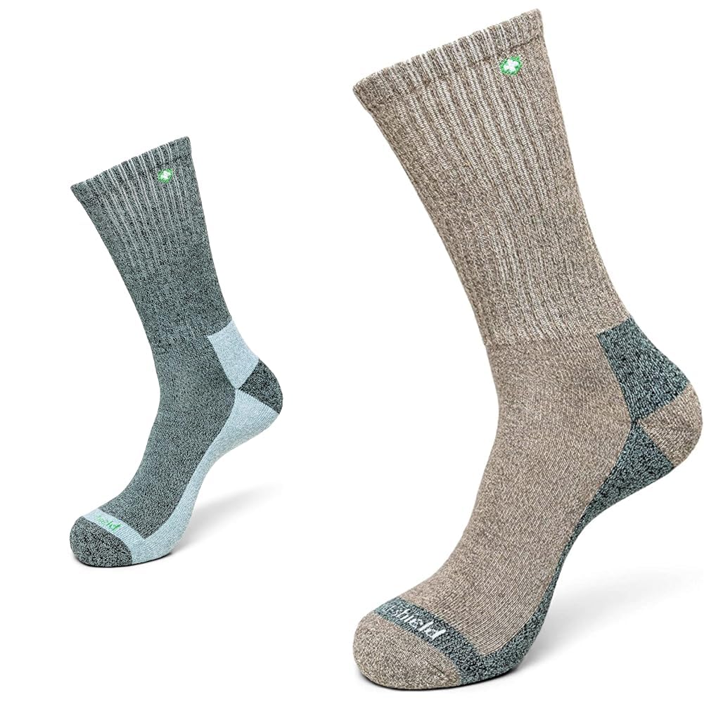 Insect Shield Lightweight Hiking Socks With Permethrin Bug Repellant - Protective Clothing for Men & Women, Charcoal, Medium