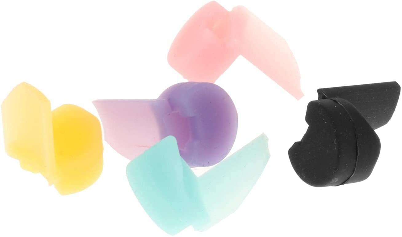 Jiayouy Pack of 5 Soft Silicone Clarinet Oboe Thumb Rest Cushion Thumb Protector for Woodwind Instrument 5 Colors
