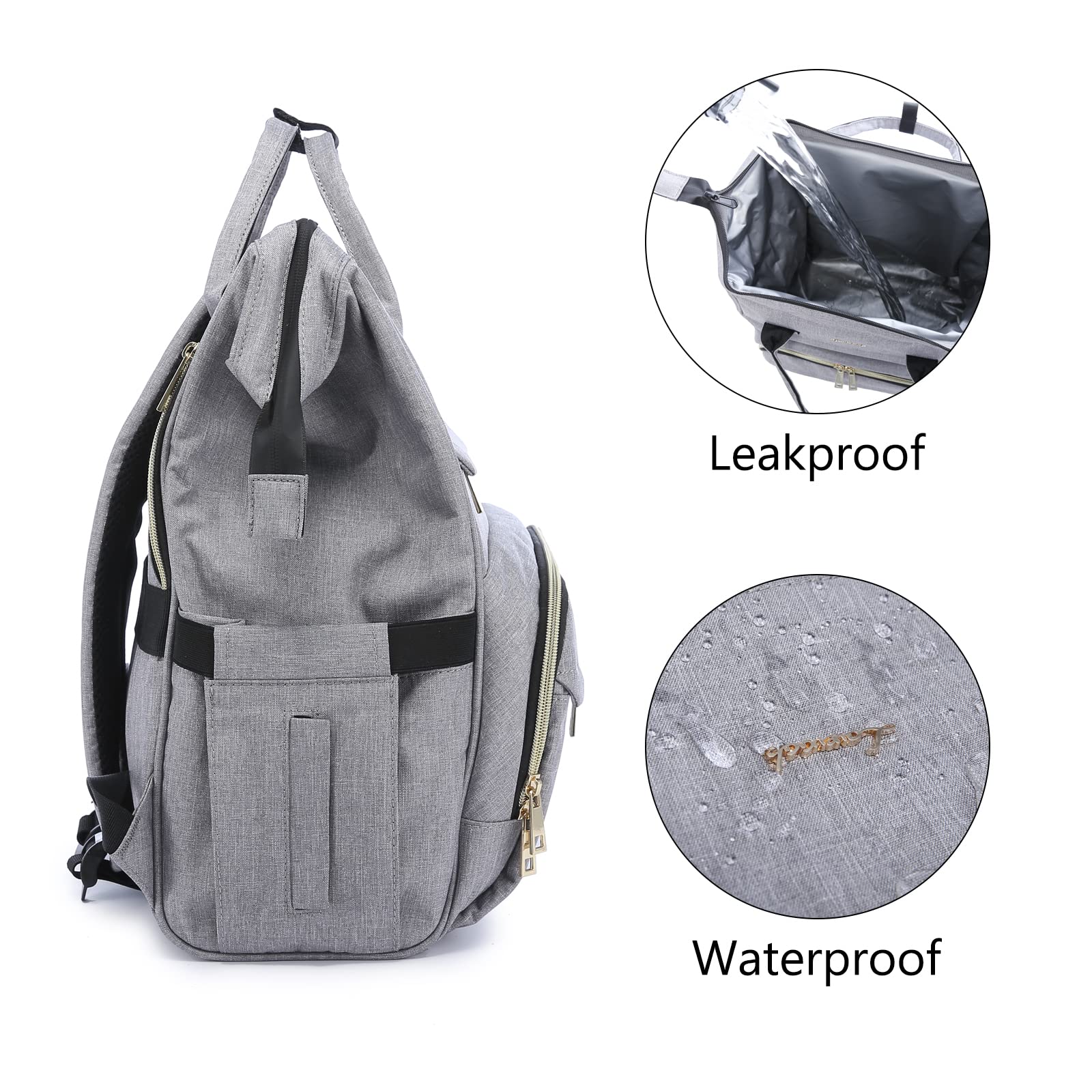 LOVEVOOK Cooler Backpack, Insulated, 30L Capacity, Gray, Bag