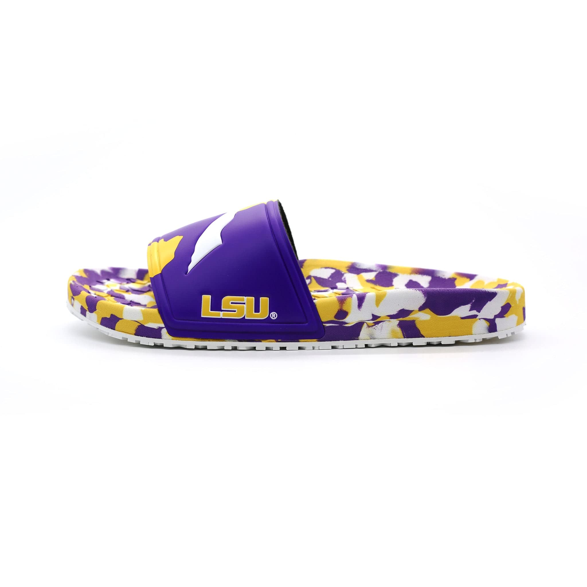 Hype Co Louisiana State University LSU Tigers Slydr Sports Slide Sandal