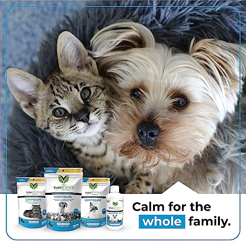 VETRISCIENCE Composure Clinically Proven Calming Chews, Chicken, Six 15-Chew Packs