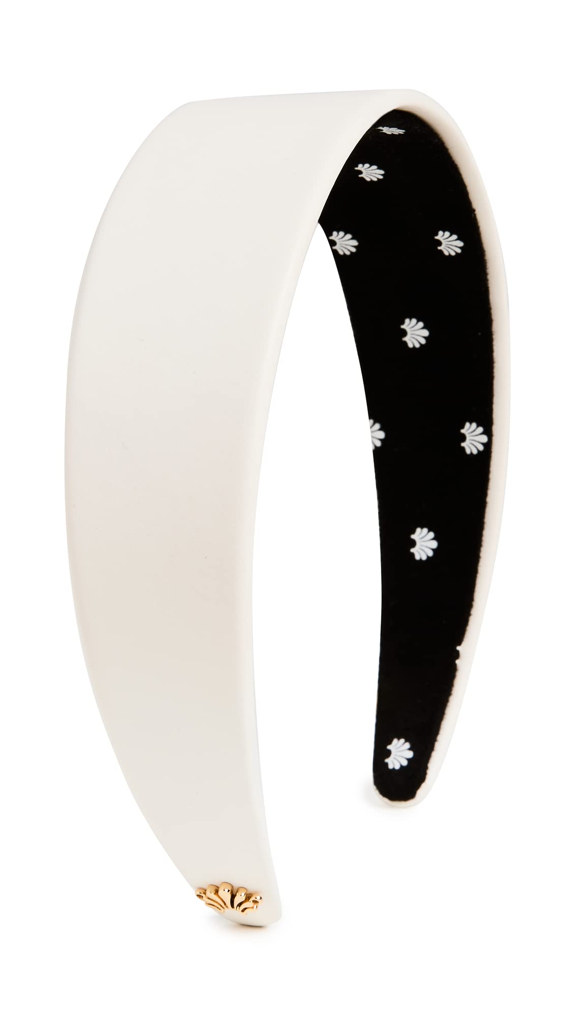 Lele Sadoughi Women's Faux Leather Cher Headband, Porcelain, White, One Size