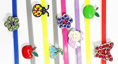 Shannon's Chixx Colorful Poultry Leg Bands for Home Chicken Coops, Identification Bands for Chickens, Ducks, Geese, and Turkeys, Butterfly, Bugs, and More Charms (Set of 10)