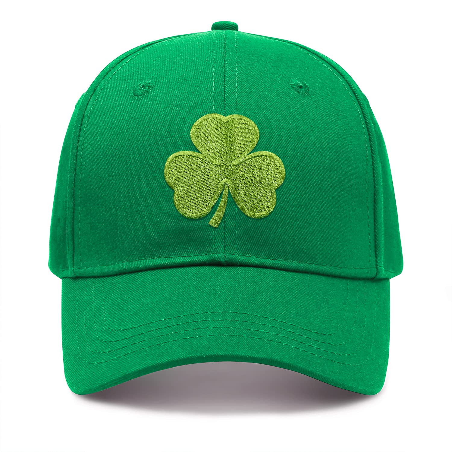 LHSCVJSEKL St Patricks Day Hat Lucky Embroidered Baseball Cap Shamrock Hat Clover Saint Pattys Hat Men Women Green Adjustable