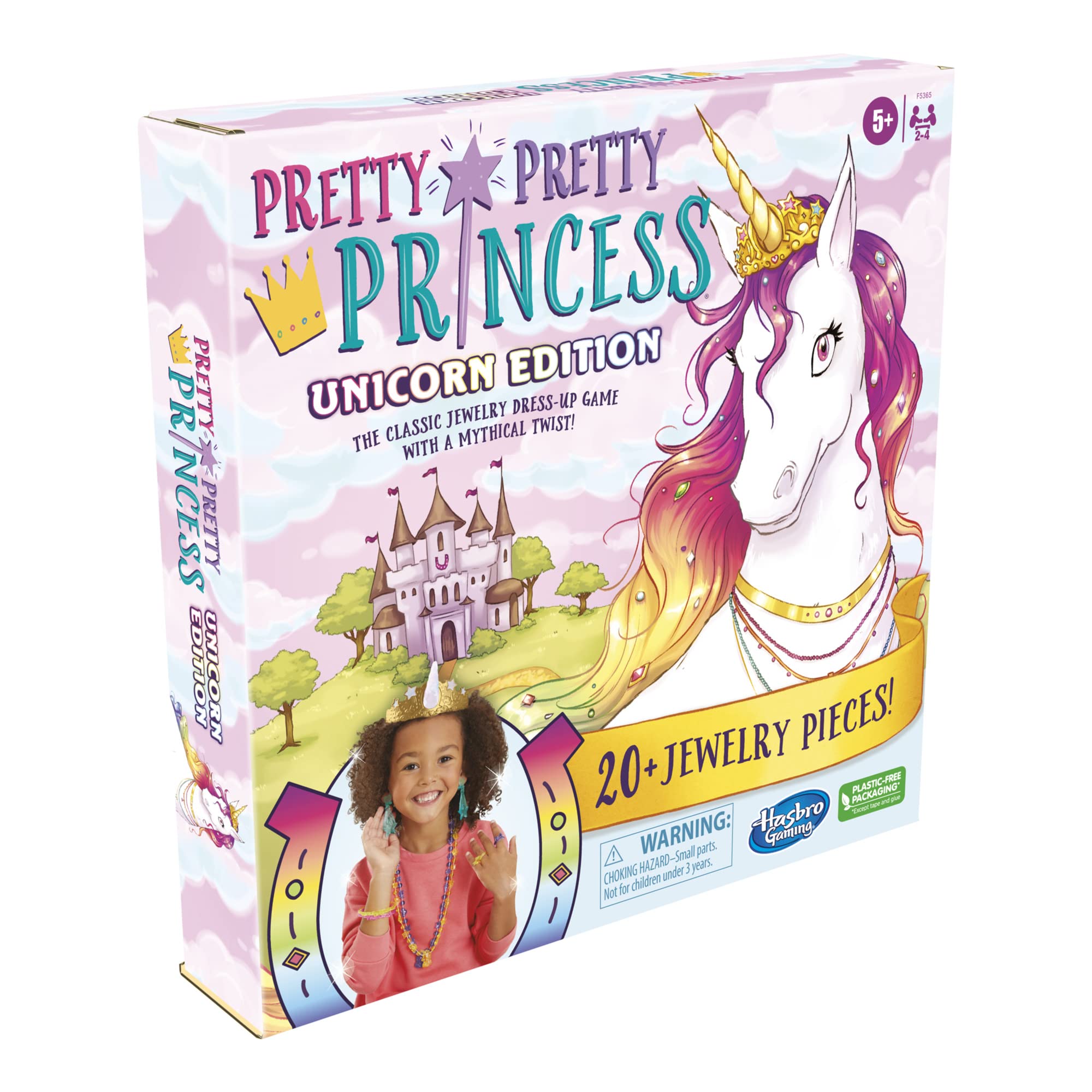 Hasbro Gaming Pretty Princess Unicorn Edition Board Game, includes 20 Pieces (Amazon Exclusive)