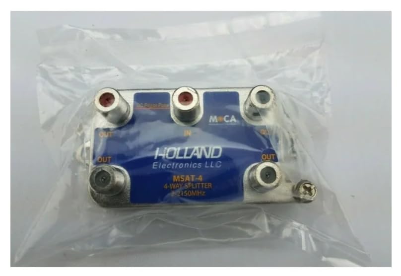Holland Splitter, 4-Way, MoCA Enabling, 2-2150Mhz, Direct TV Approved