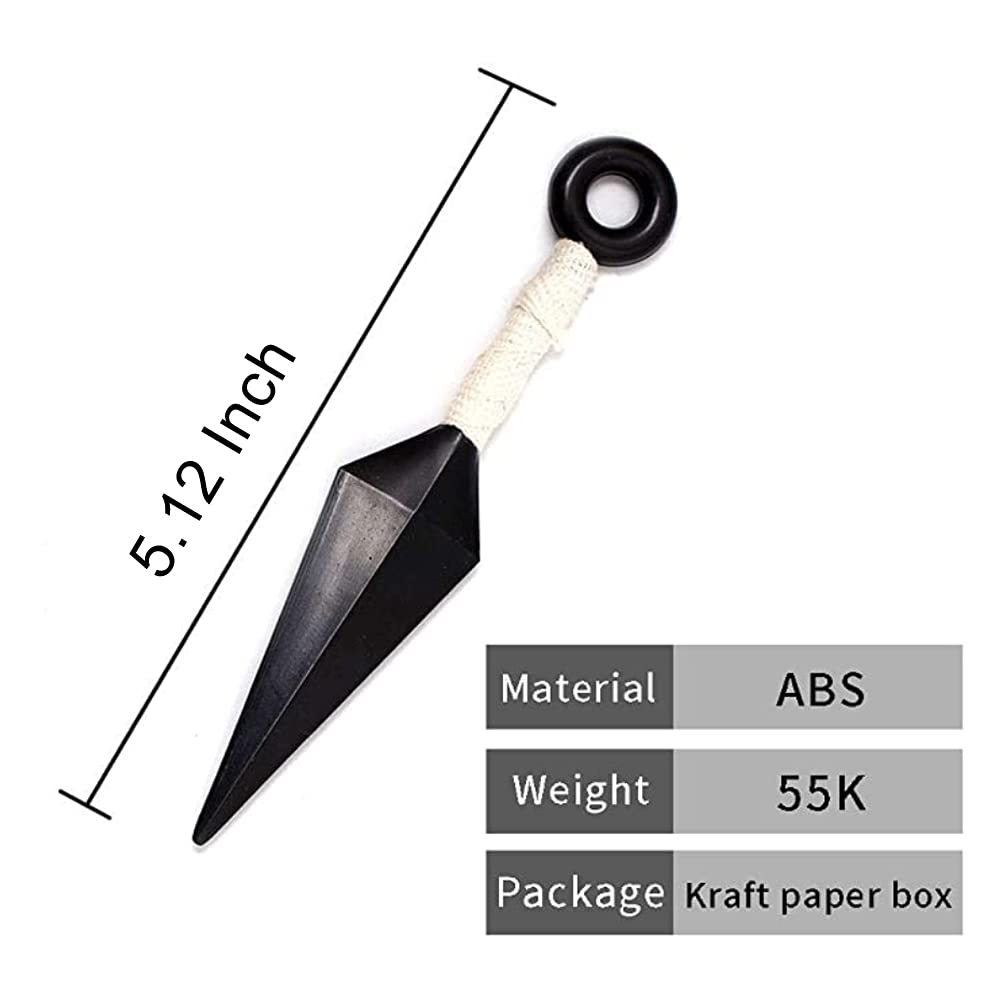 Innolage Ninja Toy, Small Plastic Toy Ninja Theme Costume, Cosplay (3 Pieces) Black, 5.12inch