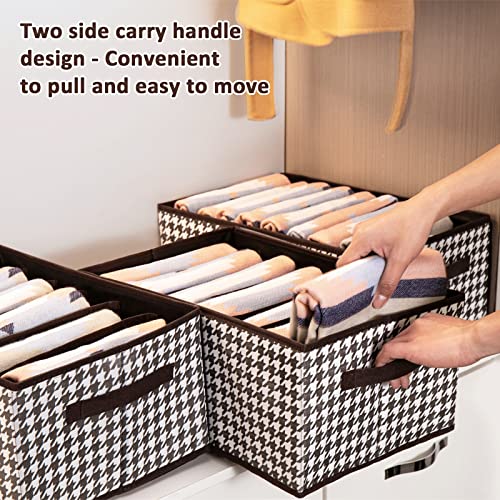 uapryti Drawer Organizers for Clothing - Foldable Closet Organizers and Storage,Washable Wardrobe Clothes Organizer(3PCS,6 Grids+7 Grids+9 Grids)