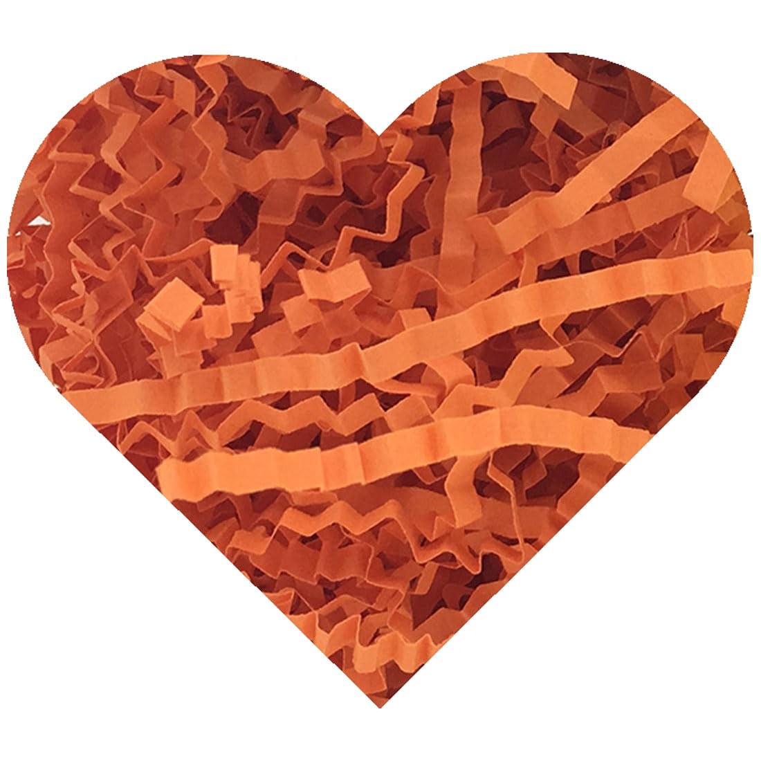 YHXKJ Crinkle Paper for Gift Box (1/2 LB) Crinkle Cut Paper Shred Filler,Shredded Paper Filler Packing Gift Wrap Easter Basket Grass Filler-Bright Orange