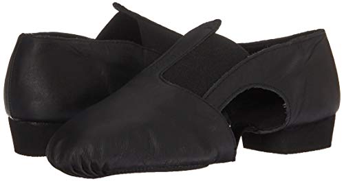 Leo Women's Jazz Sandal Dance Shoe, Black, 9 Medium US