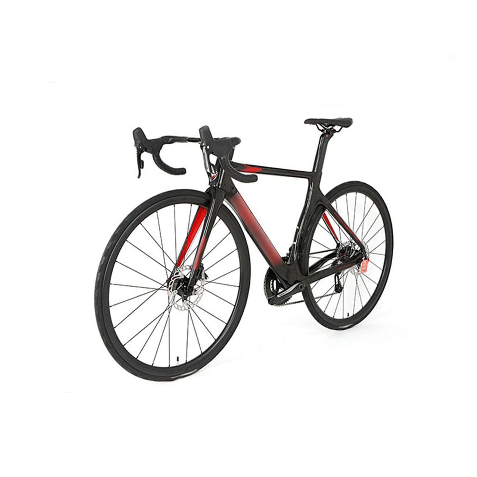 LIANAIzxc Bikes Carbon Fiber Frame Road Bicycle Unisex 22Speed Curved Handle Racing Front and Rear Double V Brake Ultralight Body (Size : X-Large)