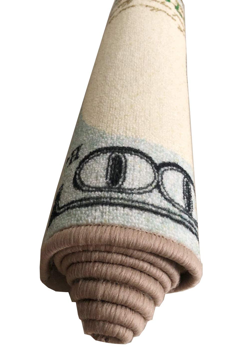 HUAHOO Money Rugs 100 Dollar Bill Runner Area Rug for Living Room Kitchen Rug Laundry Runner Rug Bedroom Bathroom Mat (22" x 53")