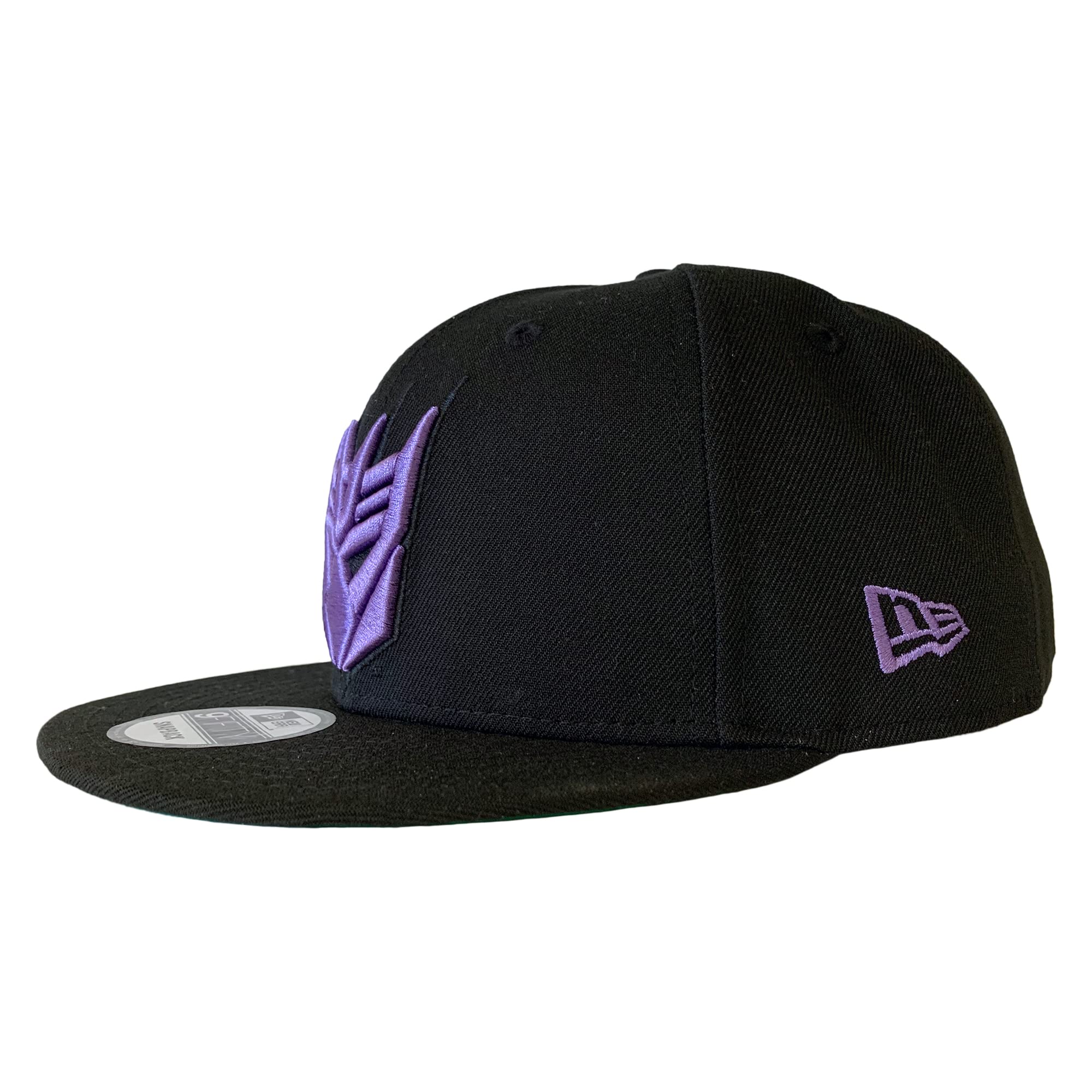 New Era 9FIFTY Transformers Decepticons Symbol Snapback Hat Cap Black Purple