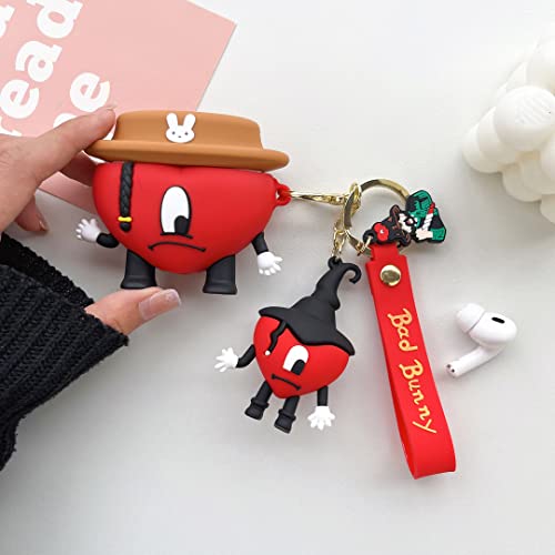 Un Verano Sin Ti AirPod case,Compatible Model:AirPod Pro,Kawaii Bad Bun-ny Design,Cute Fun Fashion Cartoon Design Pattern Skin (Rabbit)