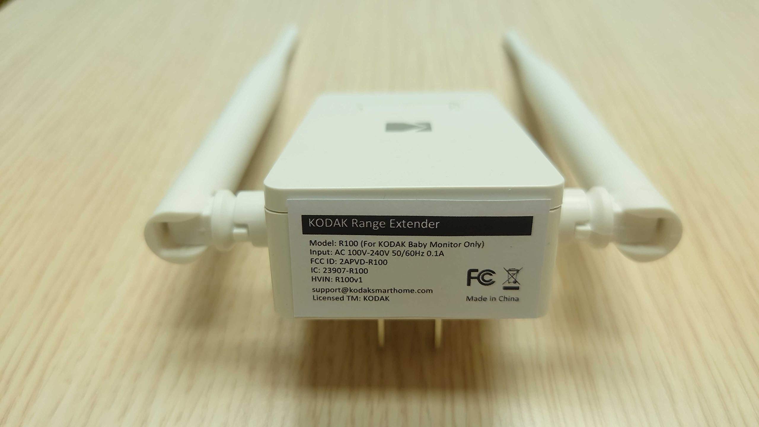 KODAK CHERISH R100 Video Baby Monitor Range Extender - Advanced Coverage (Up to 1500ft) With 10 Devices, 300mbs Wi-Fi Booster, 62/128-bit Encryption