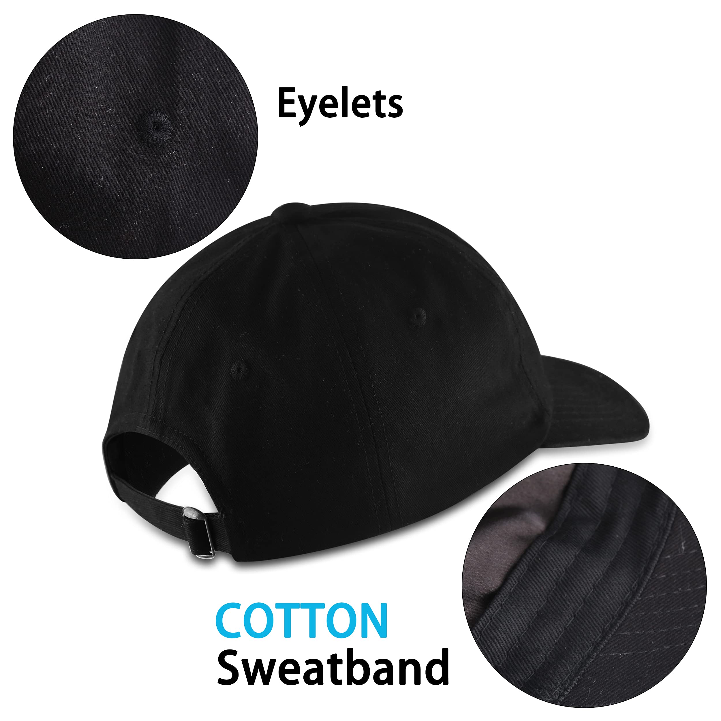 Leotruny Baseball Cap Satin Lined: Silk Lining Help Prevent Frizz Breakage - Sport Adjustable Hat for Women White