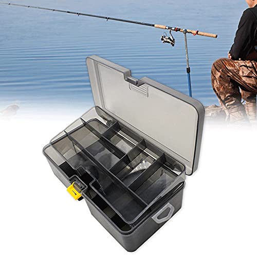 LMMDDP Waterproof Plastic Double-layer Fish Hook Bait Hook Bait Box Storage Box Fishing Tool Accessories