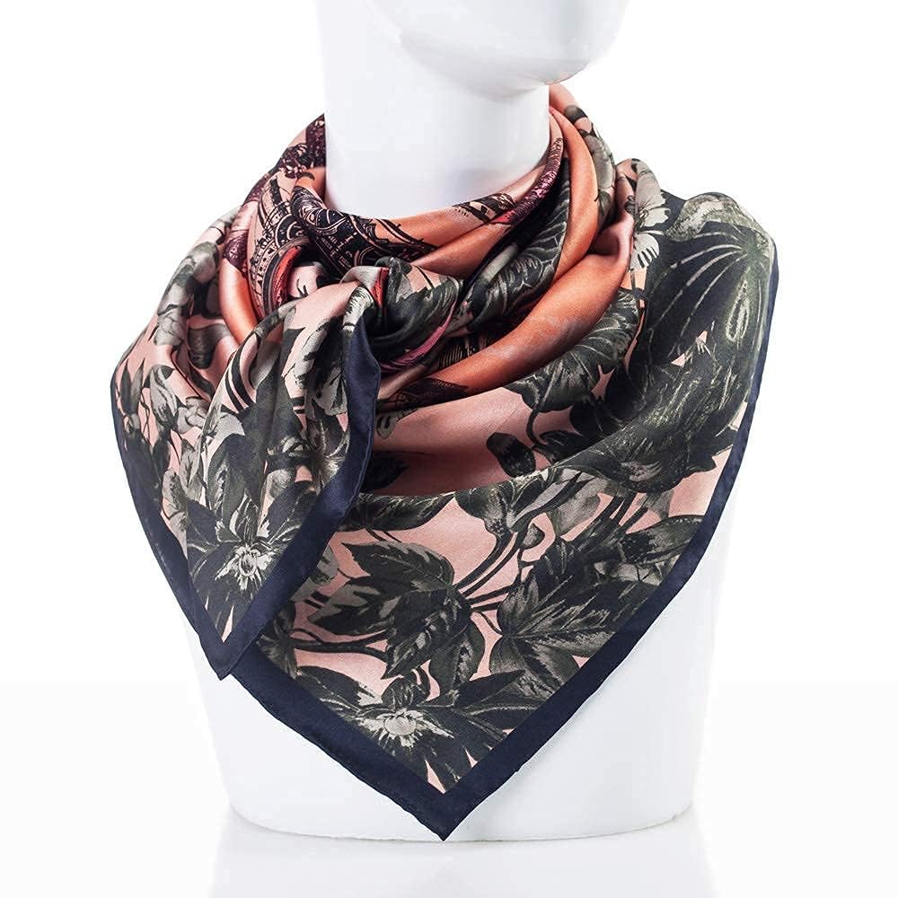 INAINI 100% Mulberry Silk Scarf for Women - Silk Wrap for Hair Sleeping - Large Silk Scarves with Gift Packed