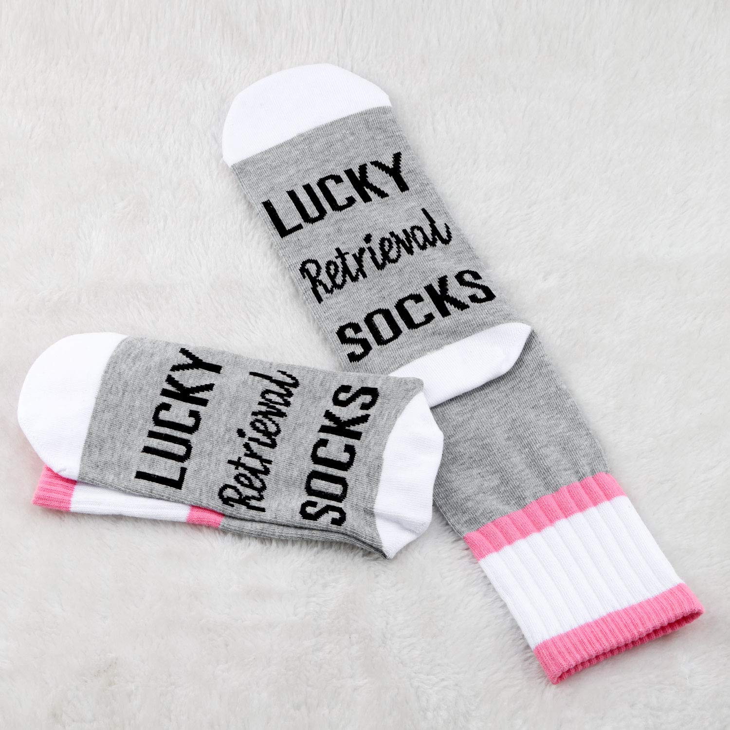 JXGZSO 2 Pairs IVF Socks Lucky Transfer Socks Lucky Retrieval Socks Fertility Socks IVF Transfer Day Gift (Lucky Retrieval Socks)