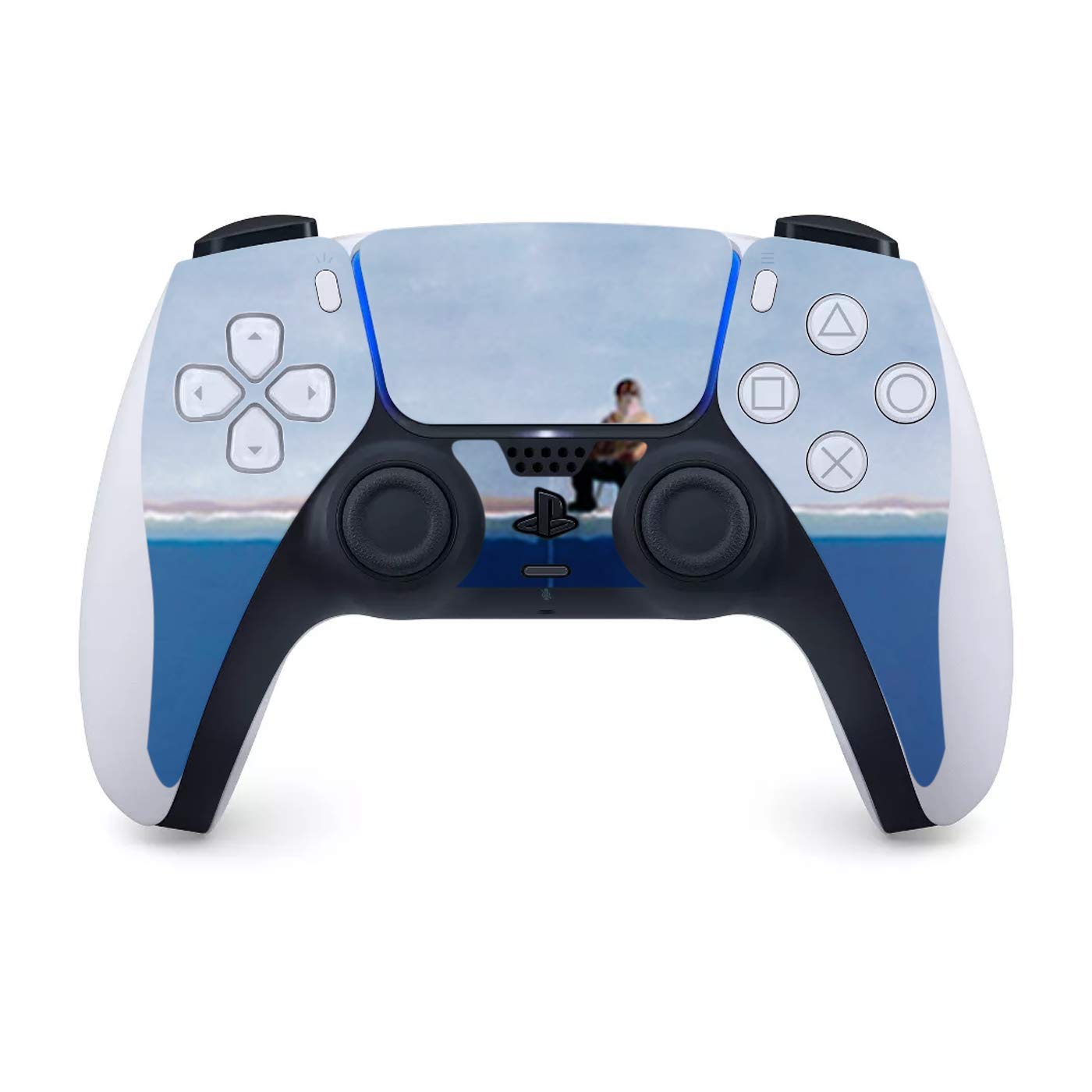 ITS A Skin Skins Compatible with Sony Playstation 5 Console Disc Edition - Protective Decal Overlay Stickers wrap Cover - Great White Under Boat