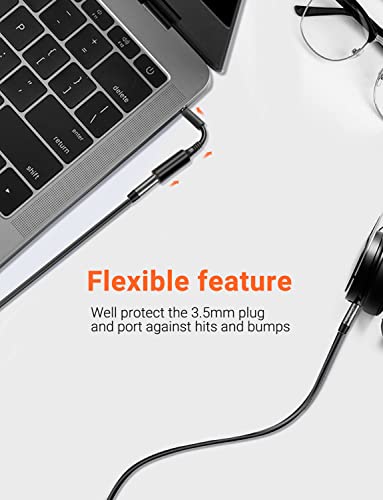 WILLIZTER 3 Pack 3.5mm Headphone Extension Cable TRRS AUX 4 Pole Extender Stereo Adapter Convertor Laptop Headset Phone 3.88 inch